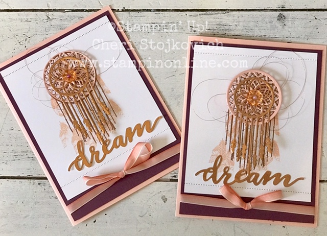 Stitched Nested Labels Dies And Follow Your Dreams Stampin Up Card