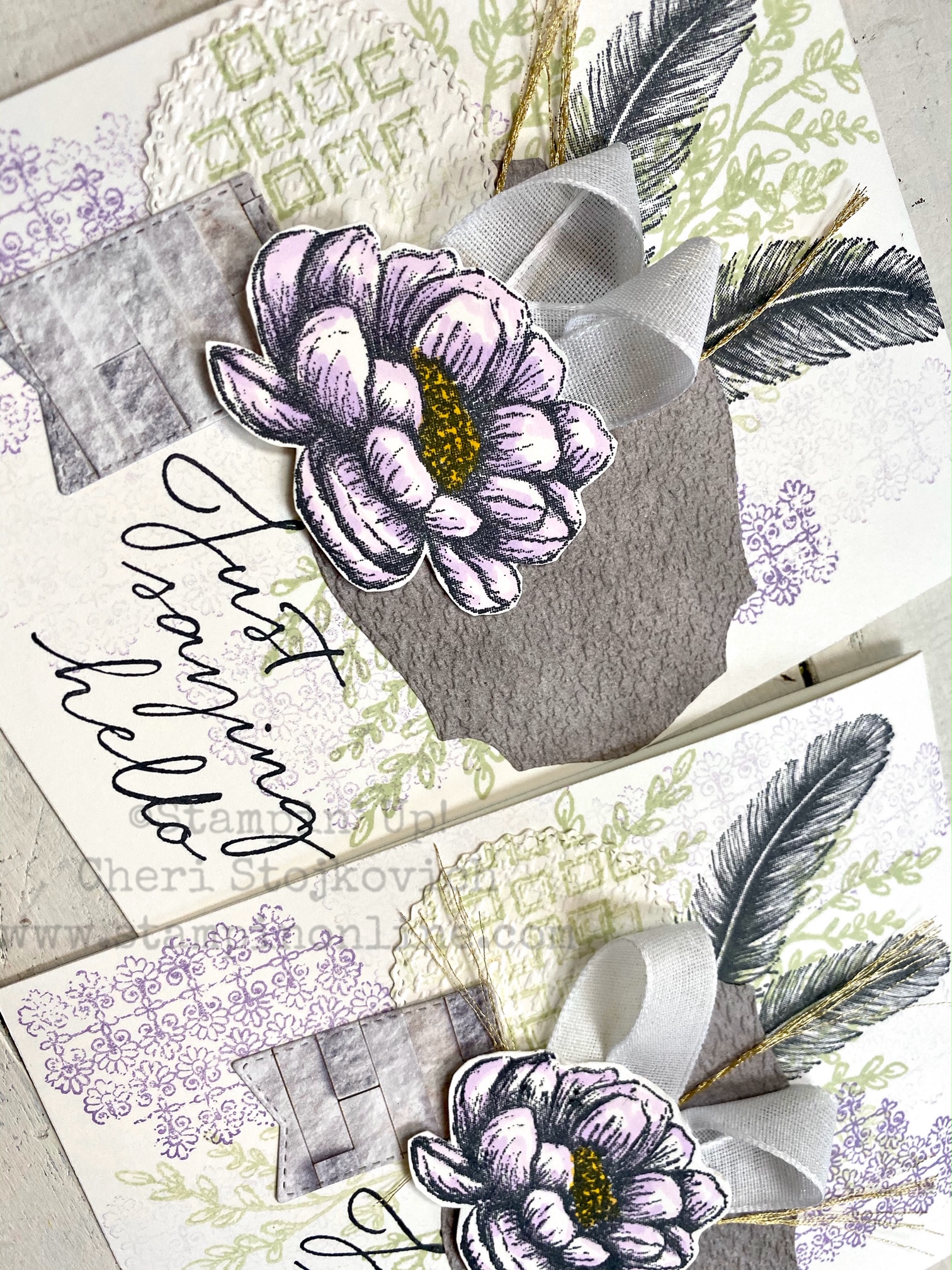 Easy Beautiful Collage Card Video Tutorial with Tasteful Touches