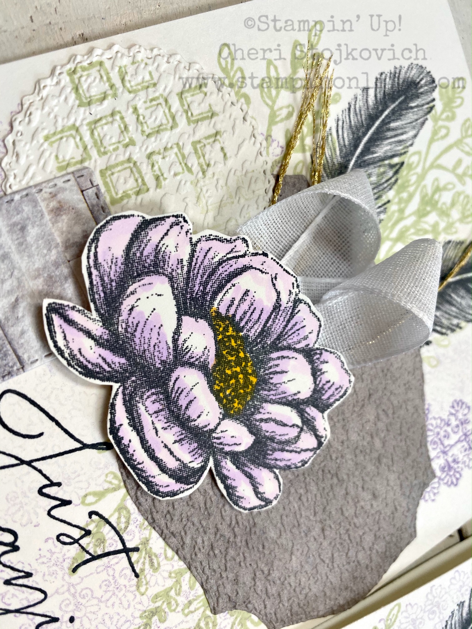 Easy Beautiful Collage Card Video Tutorial with Tasteful Touches