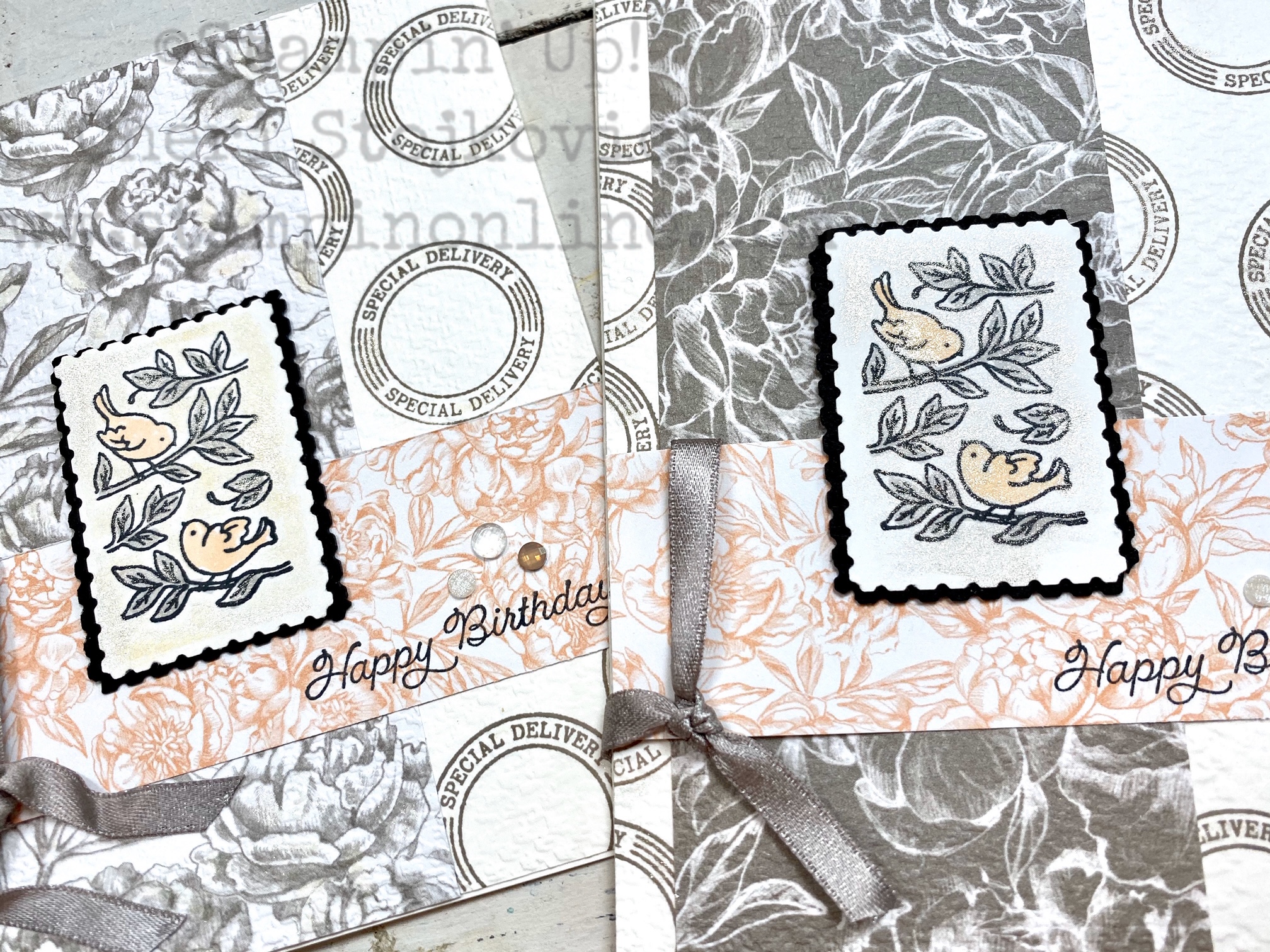 Posted For You – How to Layer the Postage Stamp Punch