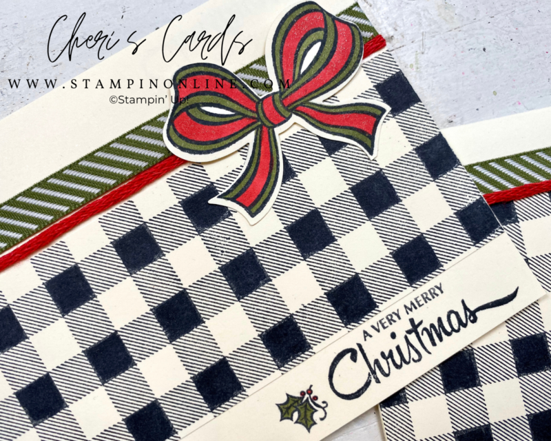 Gift Wrapped: Buffalo Check Retro Christmas Card ~ Christmas In July ...