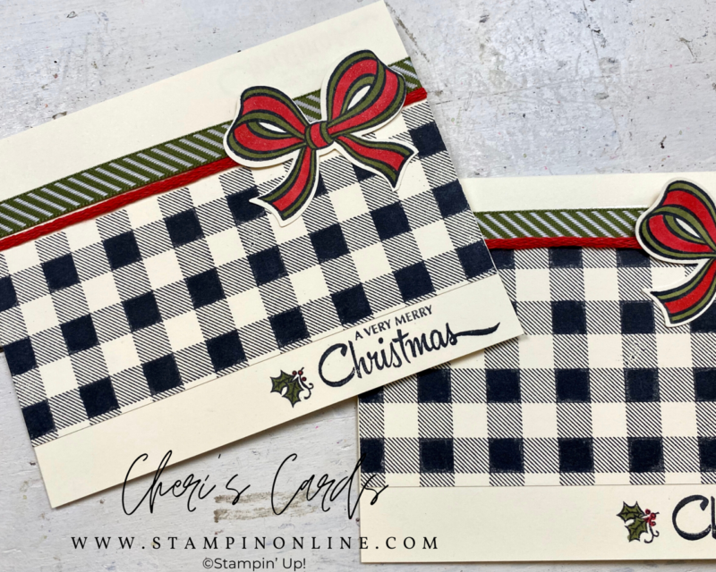 Gift Wrapped: Buffalo Check Retro Christmas Card ~ Christmas In July ...