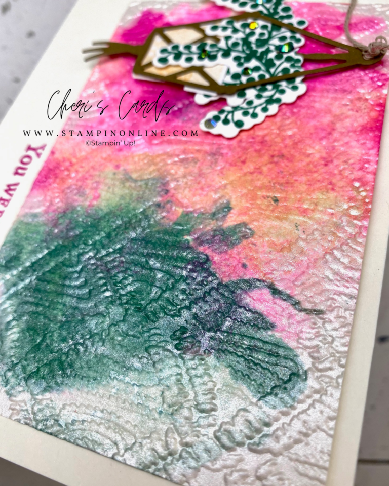 Plentiful Plants with Pearlized Ink Transfer Tutorial Stampin’ Up