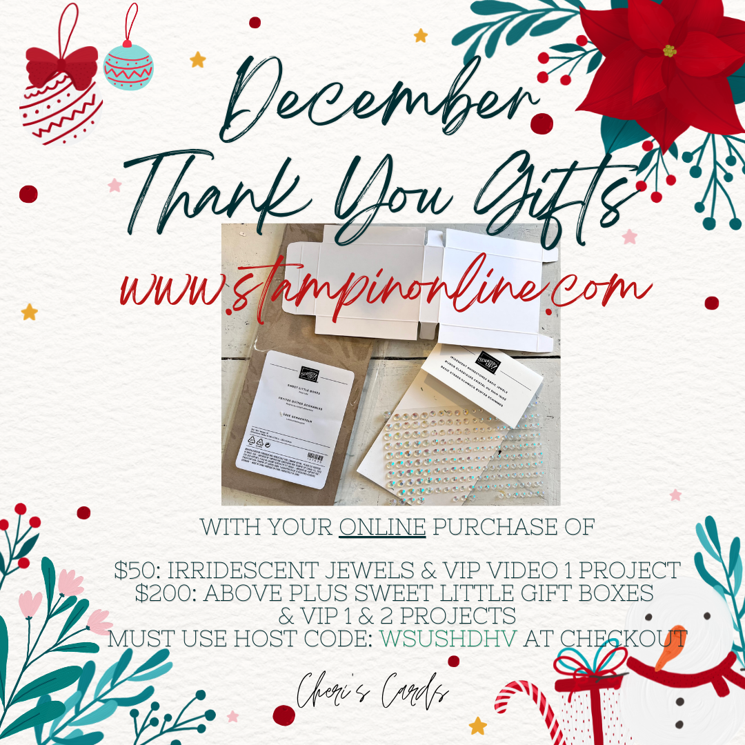 December Gifts, Specials and More! - Cheri's Cards