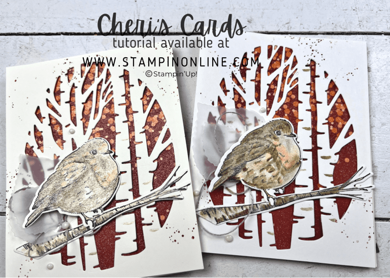 FREE Dies: Fall is Coming Perched in a Tree Stampin’ Up! Card