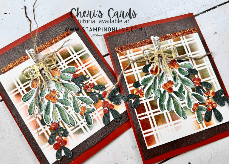 Art of Stamping: Mistletoe Magic With Autumn DIY Flannel Stampin Up