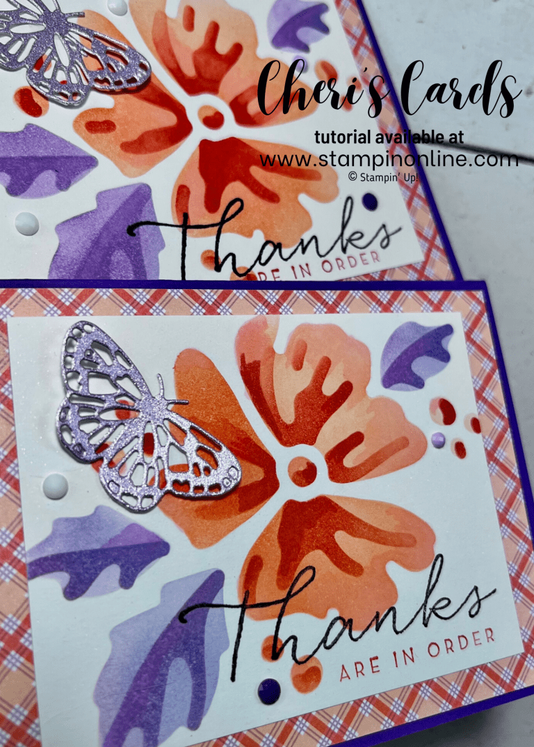 Loveliest Layers Masks For a Fun Quick Card: With SAB Paper Stampin Up