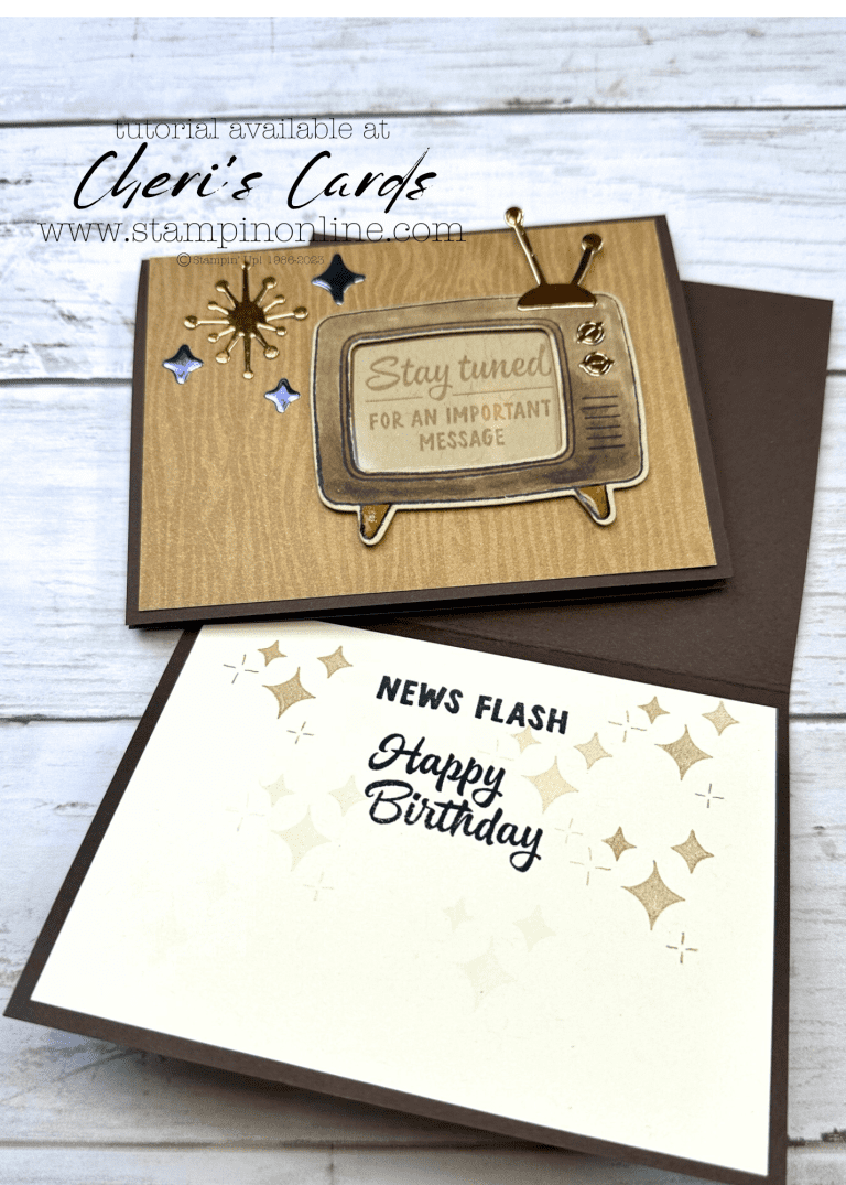 Tune In! A GREAT Midcentury Mod Card To Bring a Smile Stampin Up!