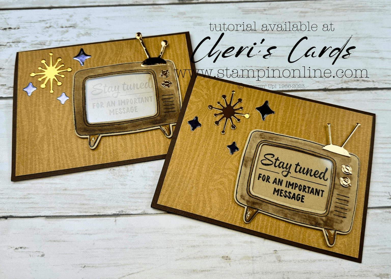 Tune In! A GREAT Midcentury Mod Card To Bring a Smile Stampin Up!