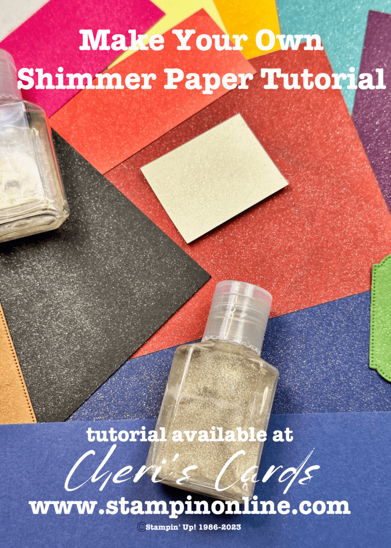 You MUST Try This!! Make Your Own Shimmer Papers With Stampin Up!